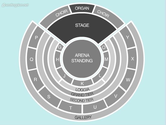 Royal Albert Hall - View from Seat Block LOGGIA