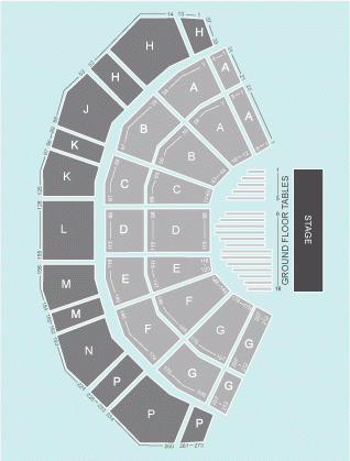 Darts Seating Plan - 3Arena