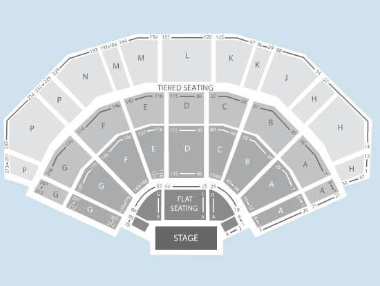 Seated Seating Plan - 3Arena