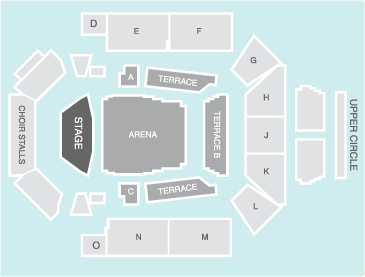 Seated Seating Plan - Concert Hall Glasgow