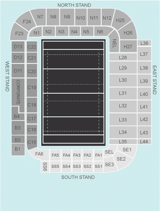 Rugby Seating Plan - Elland Road