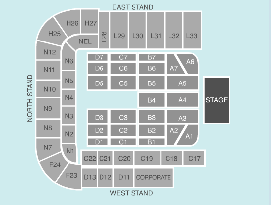 Seated Seating Plan - Elland Road