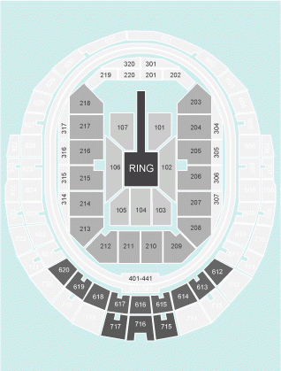 Wrestling Seating Plan - Lanxess Arena