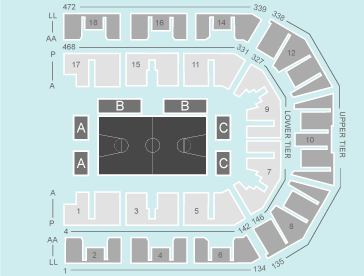Basketball Seating Plan - Liverpool Echo Arena