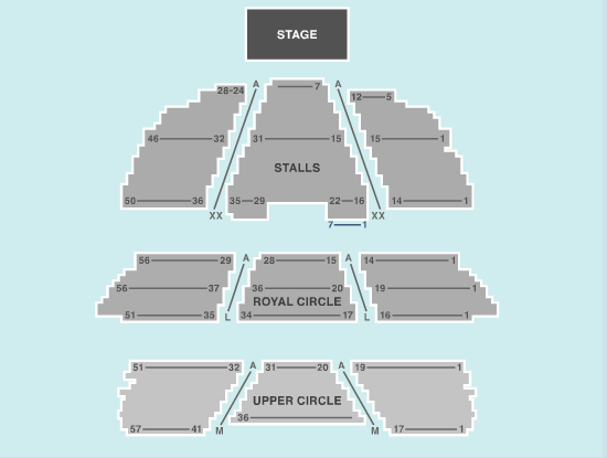 Seated Seating Plan - London Palladium