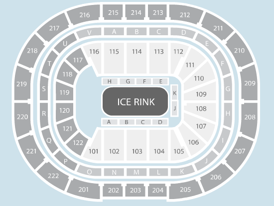 Ice Seating Plan - Manchester Arena