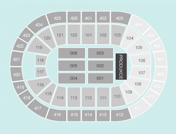 Seated Seating Plan - O2 Arena Prague