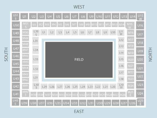 Rugby Seating Plan - Twickenham Stadium